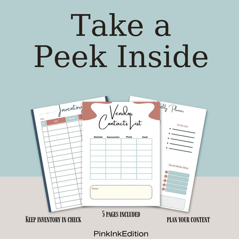Small Business Planner Bundle | Printable Entrepreneur Organizer ...