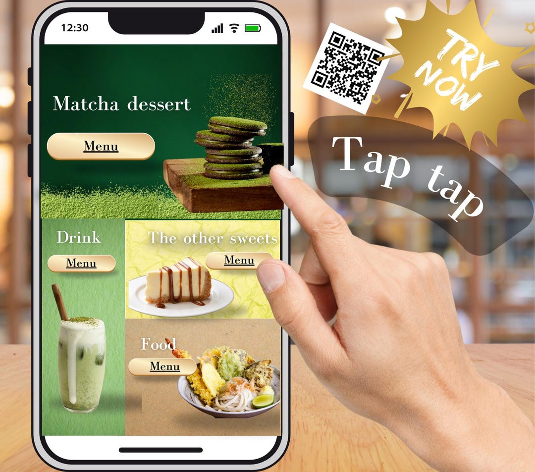 Japanese Digital Menu | Matcha Cafe QR Code Menu | Sushi, Ramen ...