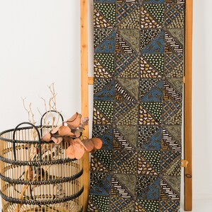 Long Table Runner Batik 108" | Tambal Motif | Naturally Dyed Tree Bark ...