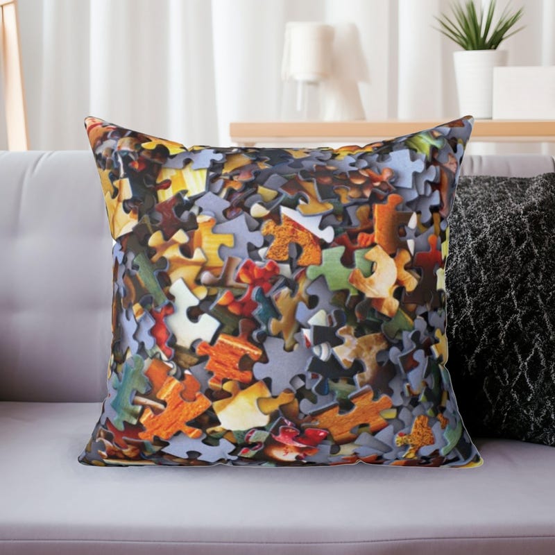 Puzzle Pillow - Etsy UK