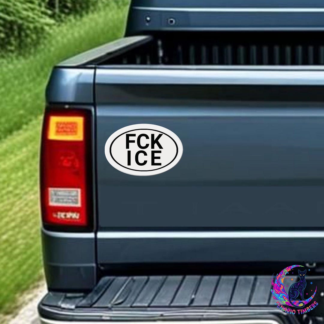 FCK ICE Magnet, Anti ICE Decal, Car Truck Bumper Sticker - Etsy