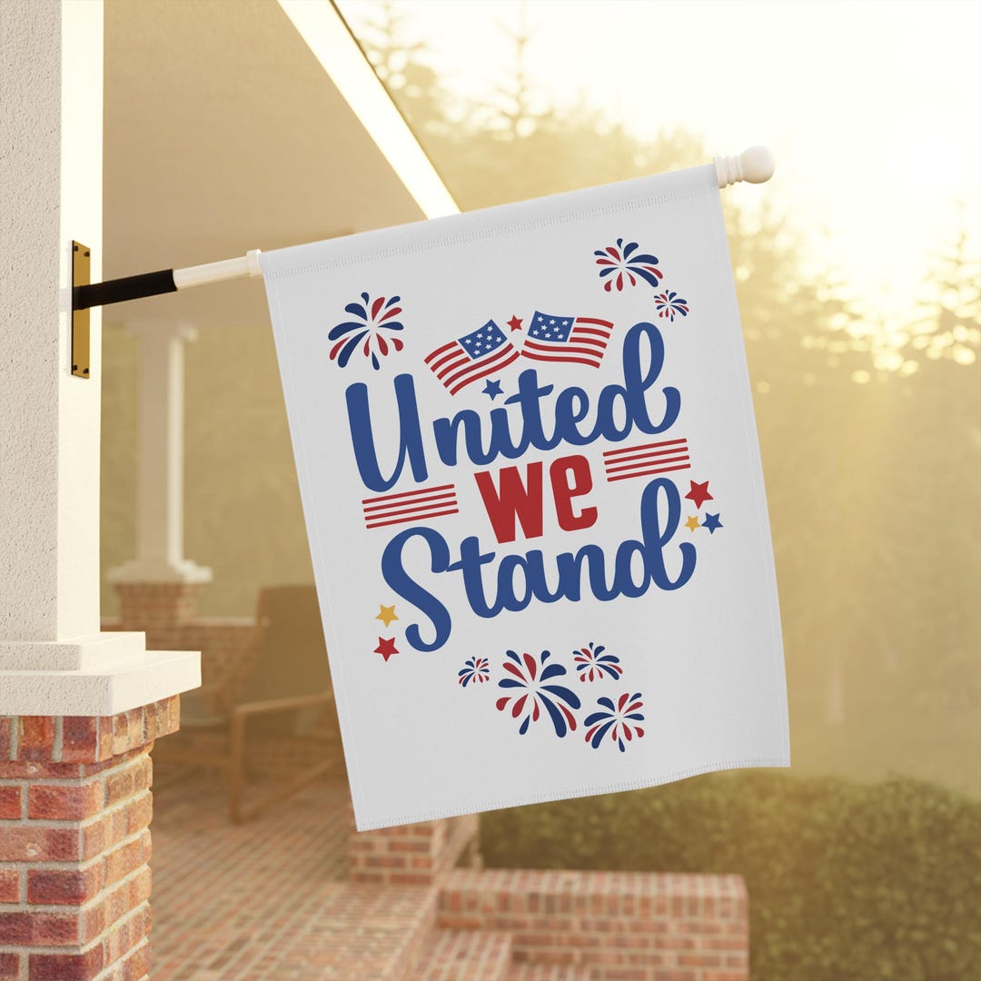 USA Patriotic Banner, United We Stand Flag, Home & Garden Decoration - Etsy
