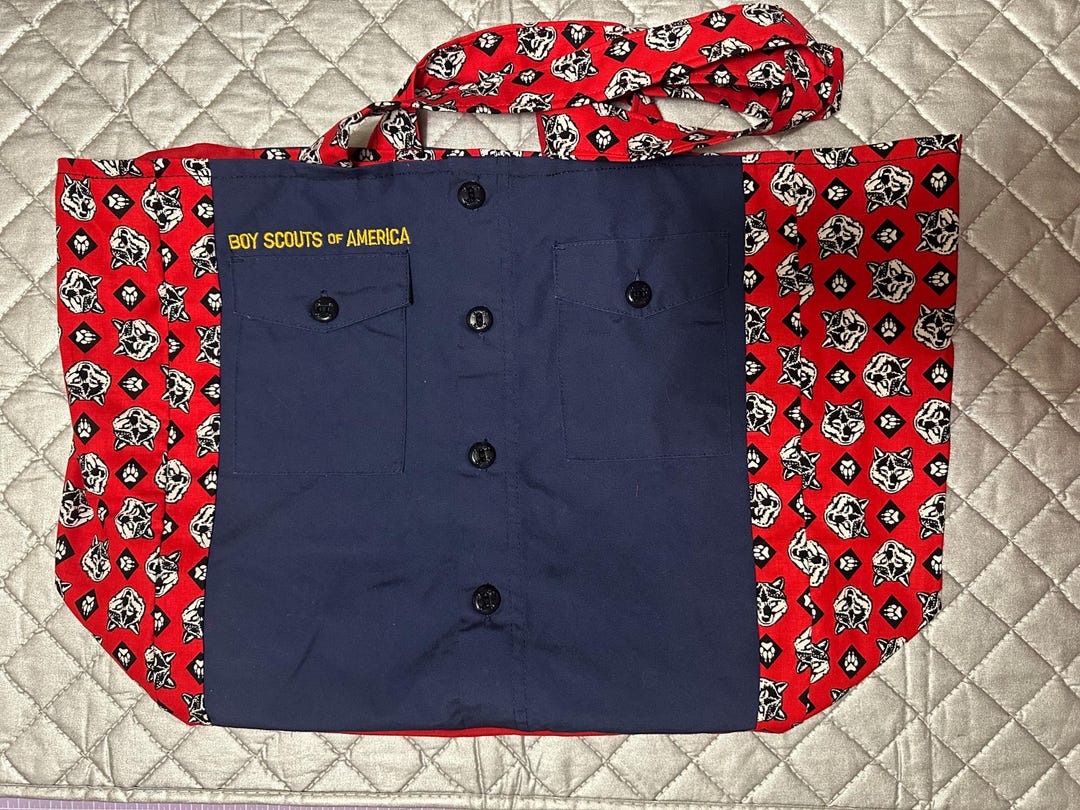 Handmade Cub Scout Uniform Tote Bag, Reversible BSA Gift - Etsy