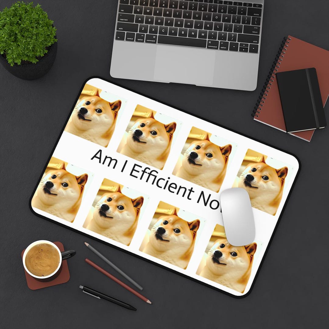 DOGE Meme Mouse Pad – Funny Shiba Inu Desk Accessory – Motivational ...