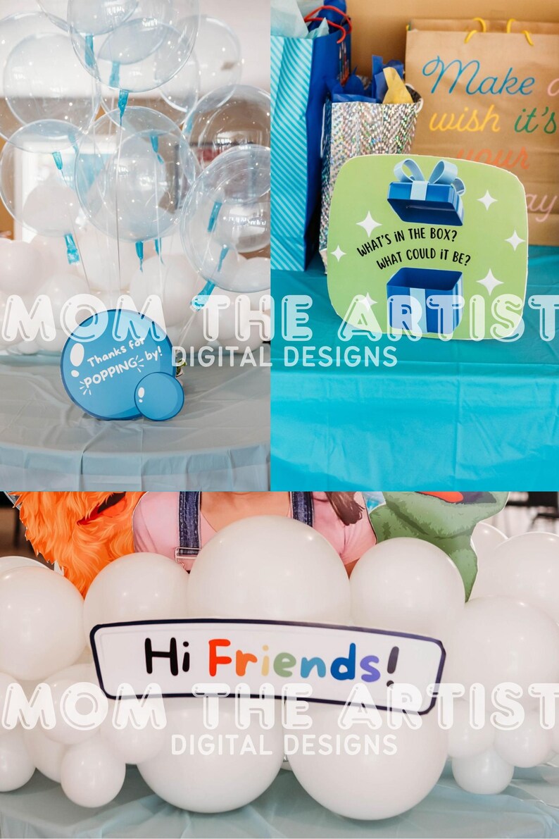 Ms Rachel Party Signs | Thanks for Popping by | Whats in the Box | Hi ...