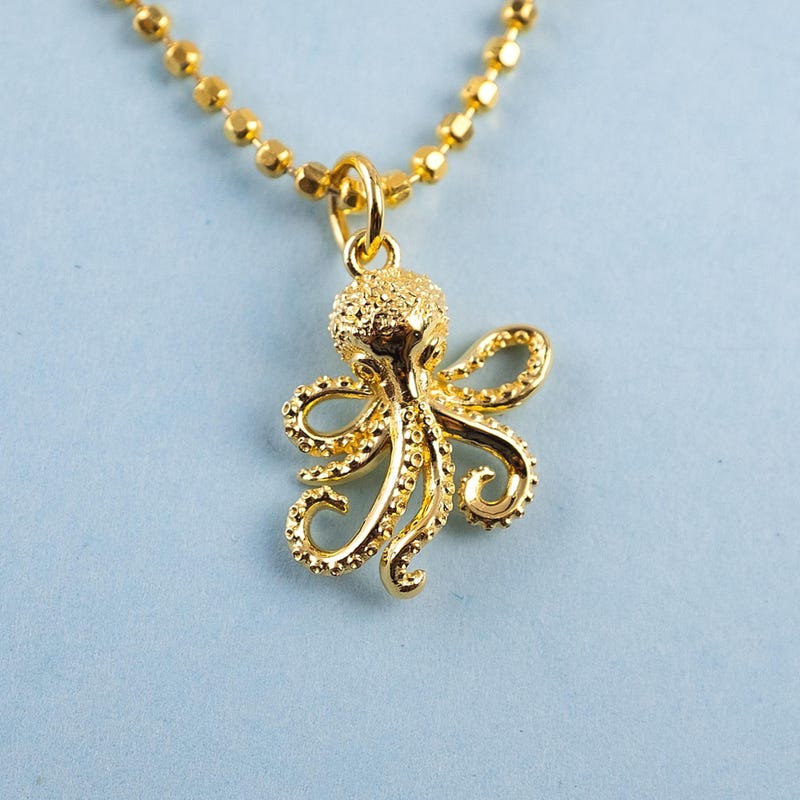 Sea Creature Gold Pendant - Etsy