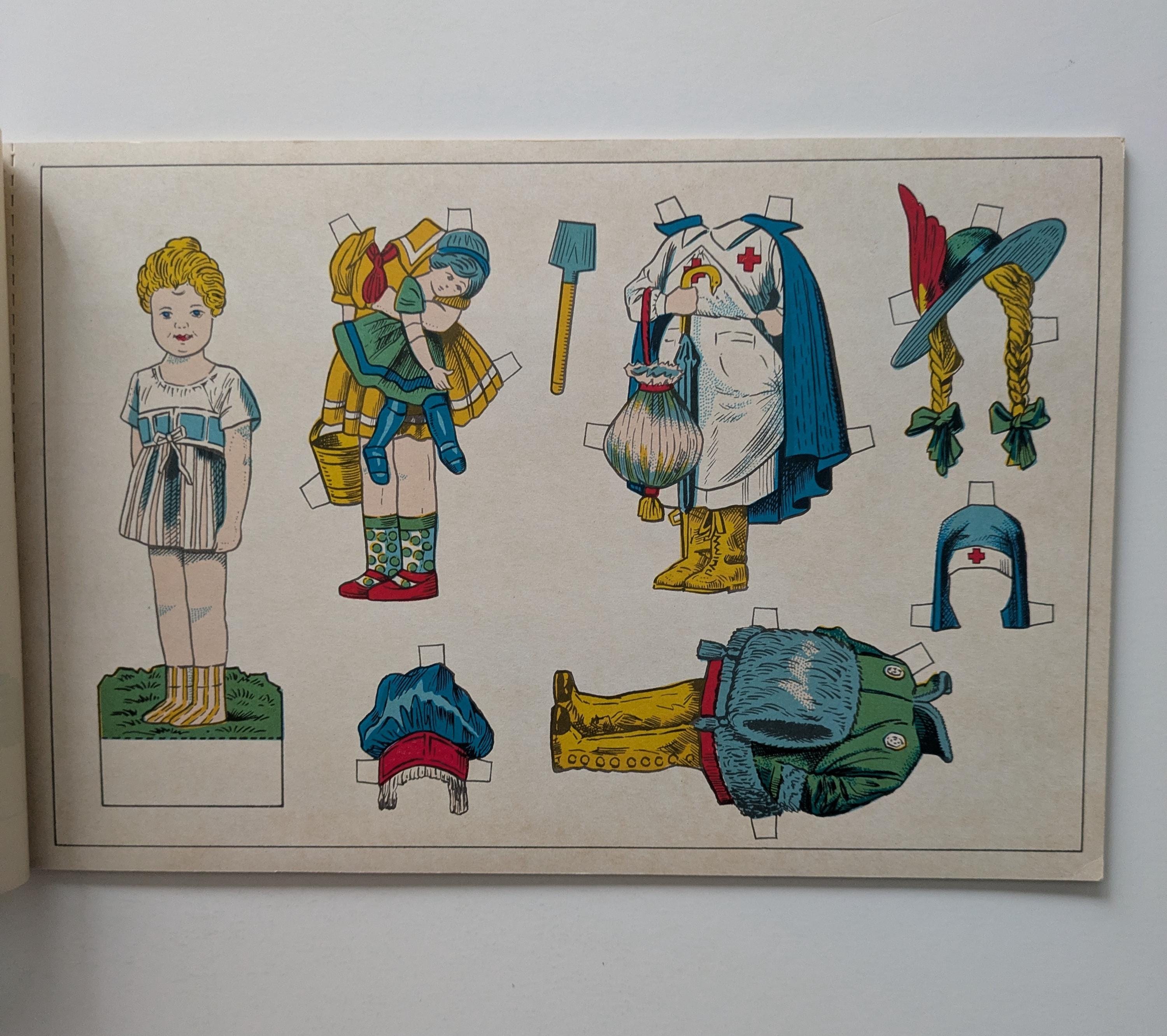 French Cut-out Dolls & Costumes, Shackman Paper Dolls - Etsy