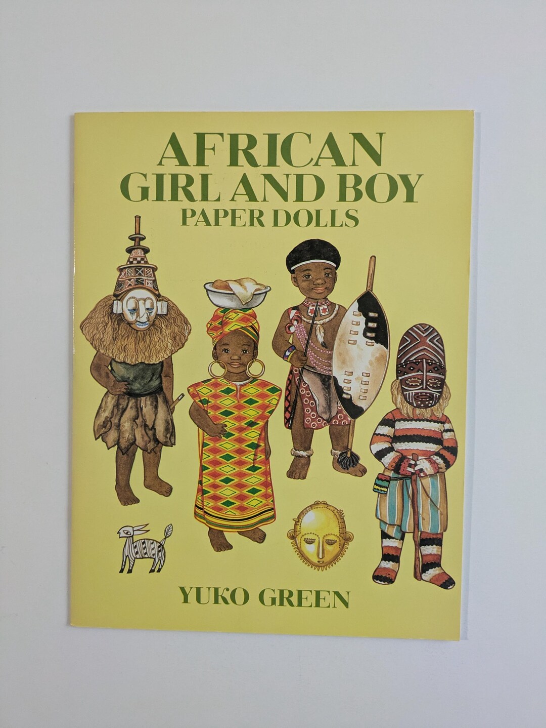 African Girl and Boy Paper Dolls Yuko Green - Etsy