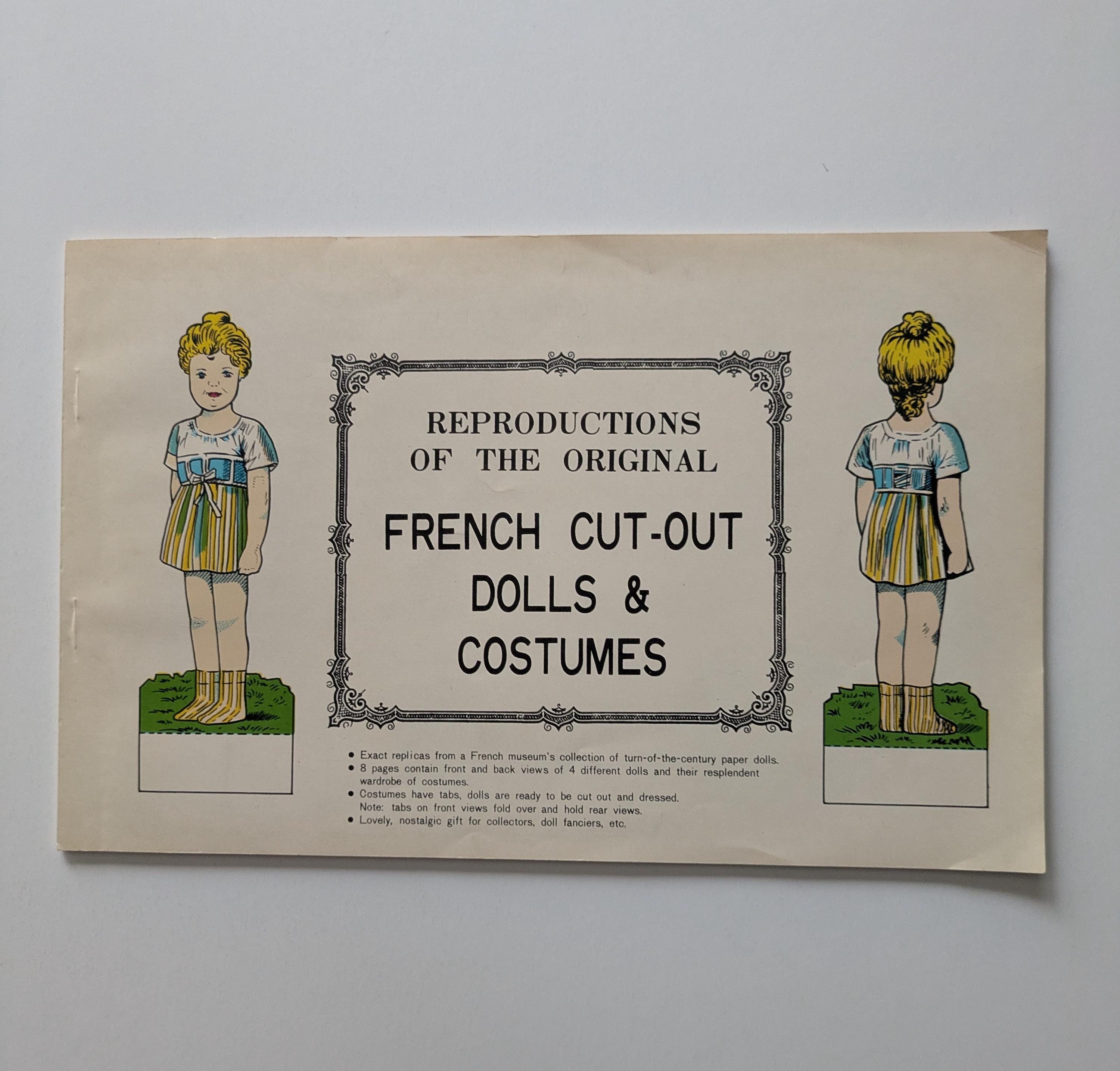 French Cut-out Dolls & Costumes, Shackman Paper Dolls - Etsy