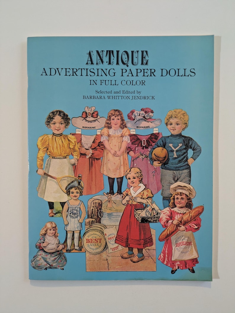 Antique Advertising Paper Dolls in Full Color 1981 - Etsy