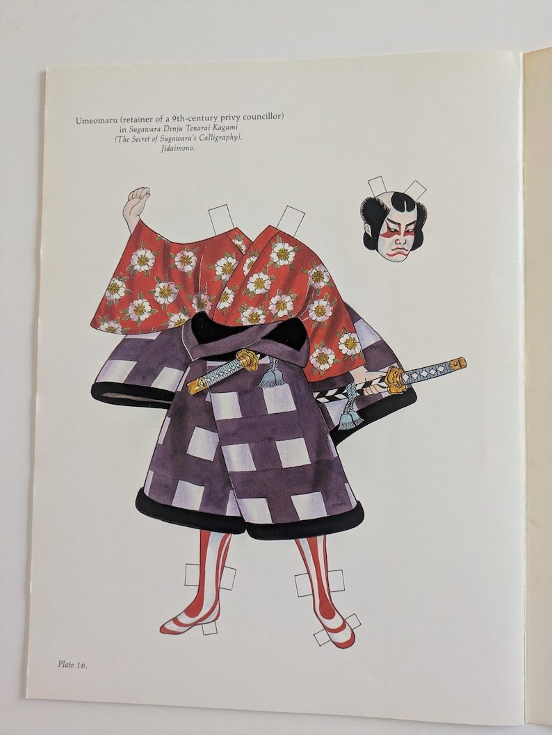Kabuki Costumes Paper Dolls Ming-ju Sun - Etsy