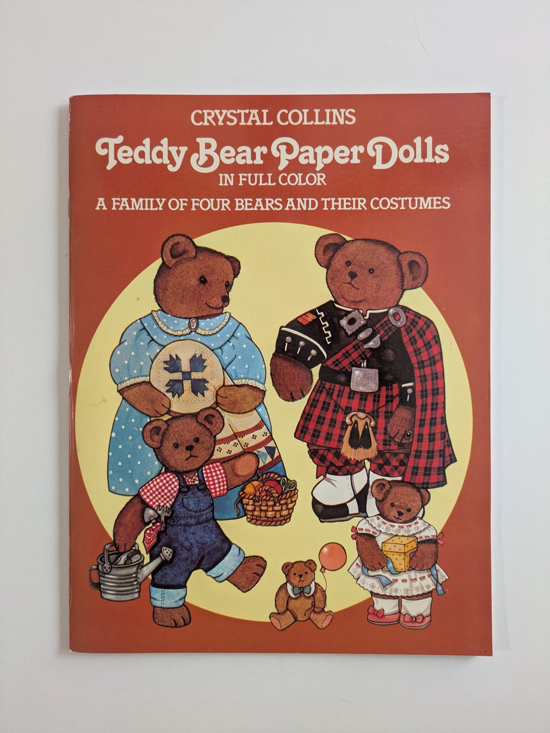 Teddy Bear Paper Dolls in Full Color Crystal Collins 1983 - Etsy
