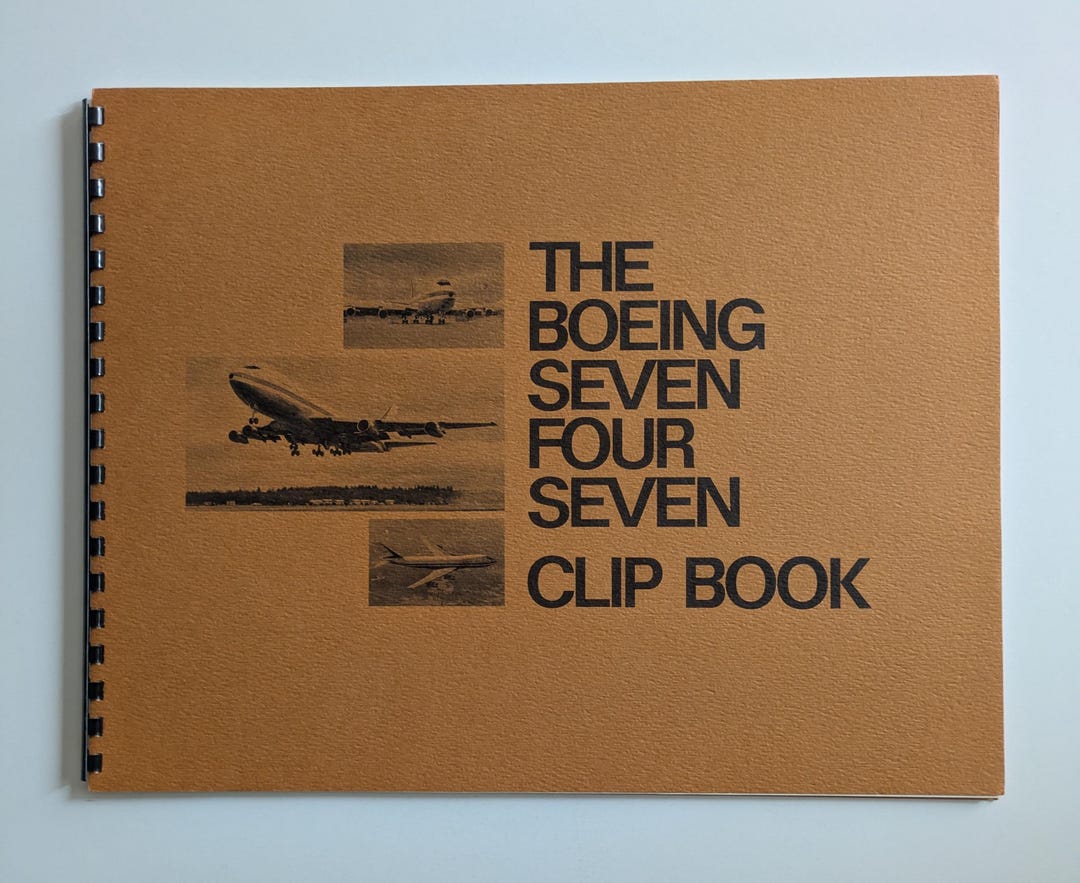 Boeing 747 Clip Art Book Vintage Advertising and Promotion - Etsy