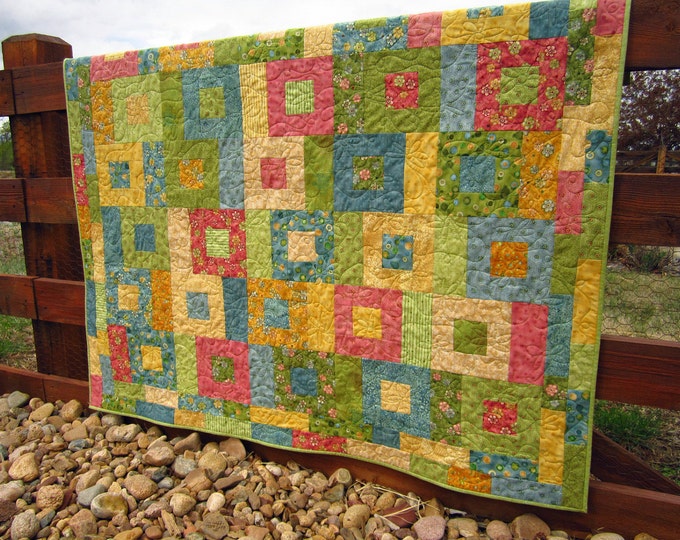 Happy Colors Handmade Quilt - Etsy
