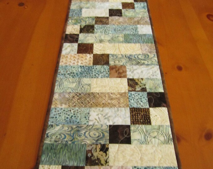 Batik Table Runner, Quilted Table Runner - Etsy