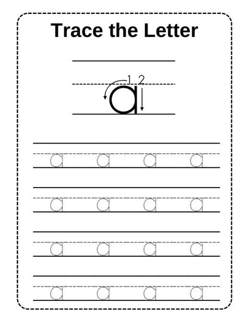 Letter Tracing Worksheet – Uppercase & Lowercase Letters | Printable ...