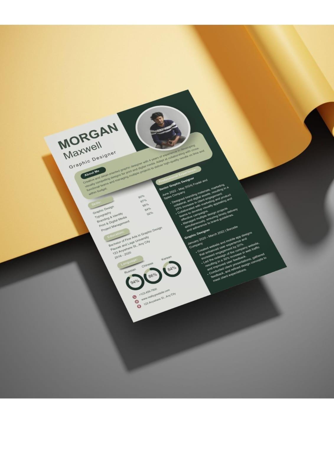 Combination Resume Template Format, Combination CV Template Resume With ...