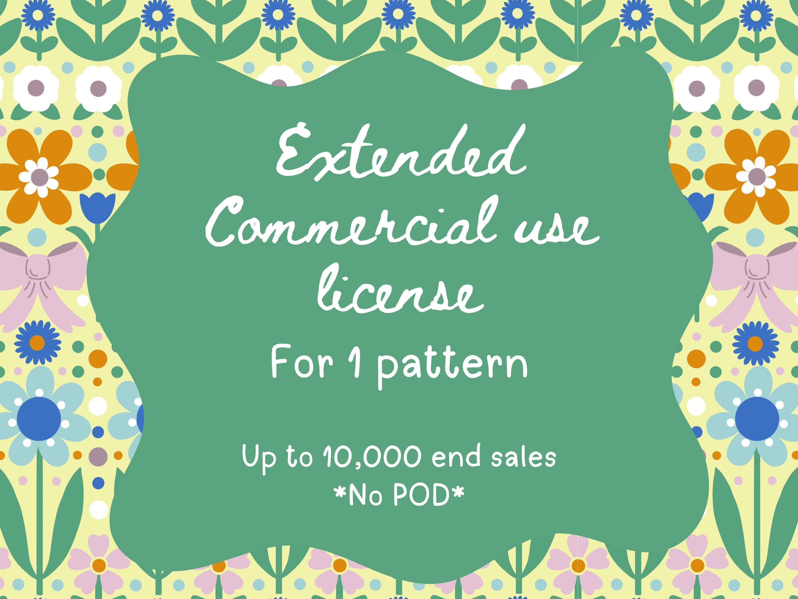 Extended License for Commercial Use for 1 Pattern, Non Exclusive ...