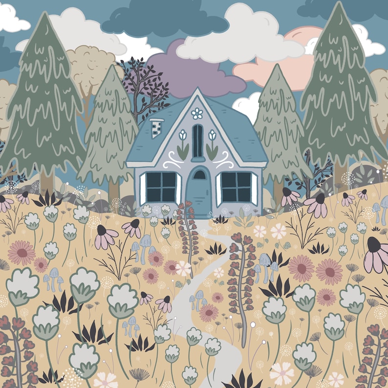 Cottagecore Procreate Stamps Digital Download Hand Drawn Brush Set ...