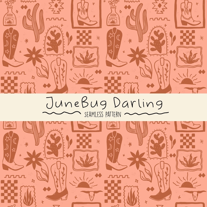 Boho Hand Drawn Seamless - Etsy