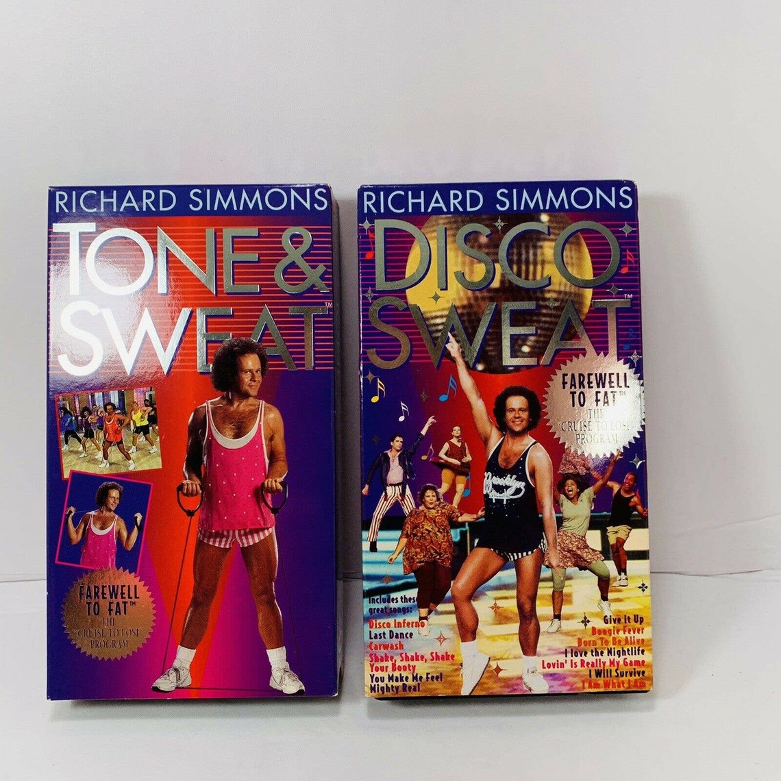 Richard Simmons Disco Sweat Tone And Sweat VHS Farewell To Fat | Etsy Richard Simmons Disco Sweat Tone And Sweat VHS Farewell To Fat | Etsy