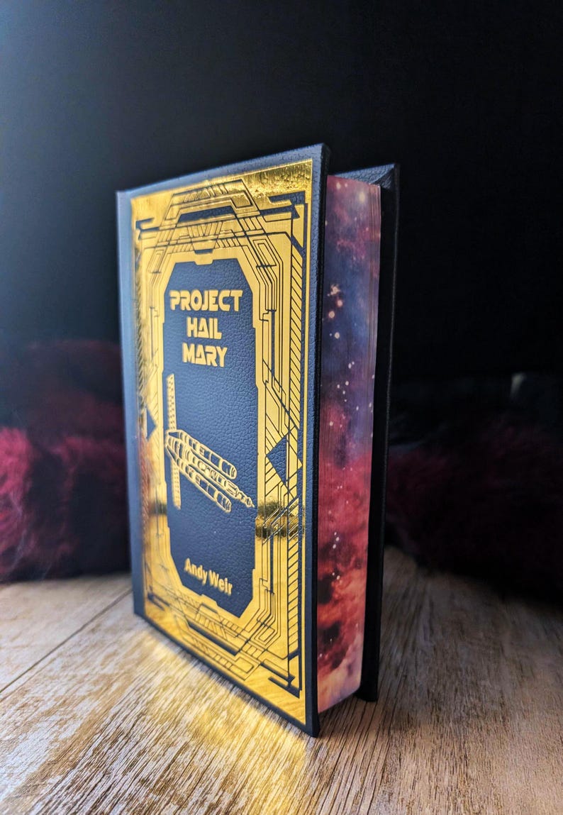 Project Hail Mary – Sprayed Edges | Custom Rebound Hardcover | Handmade ...