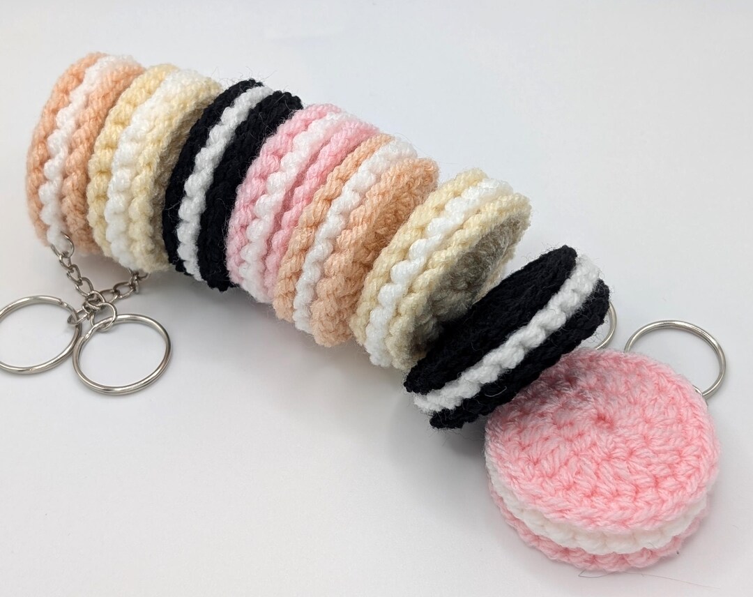 Cute Crochet "oreo" Cookie Keyring/keychain - Etsy UK