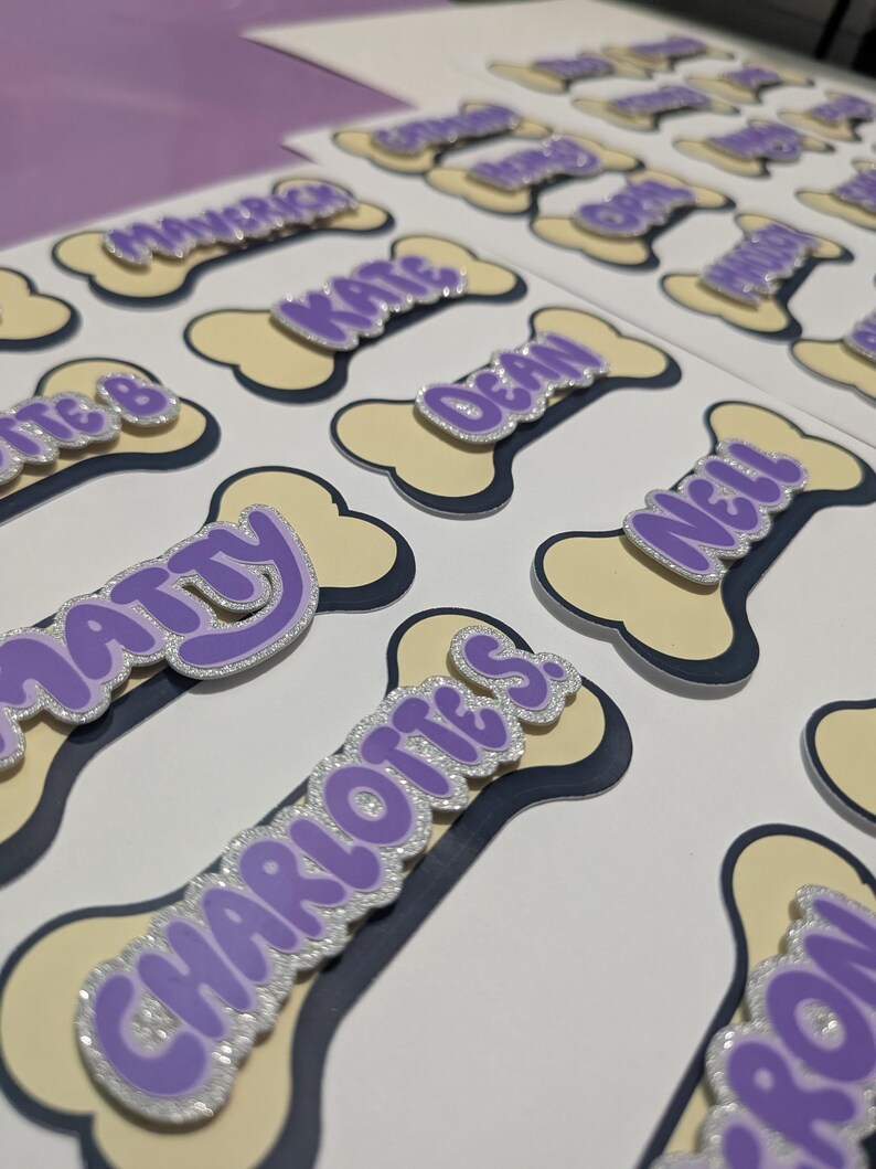 Personalized Bluey Party Favor Boxes / Gable Boxes / Bluey Party Custom ...