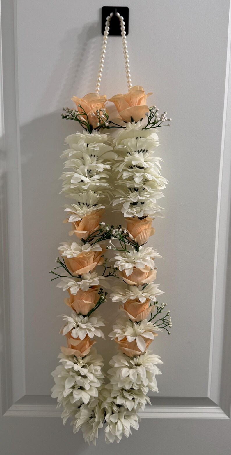 Artificial Rose Flower Haar / Garlands / Varmala / Faux / Mala / Mendhi ...