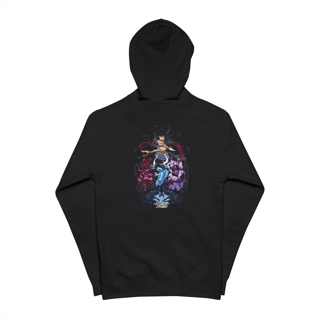 Anime Zip up Hoodie - Sung, Igris, and Iron - Etsy