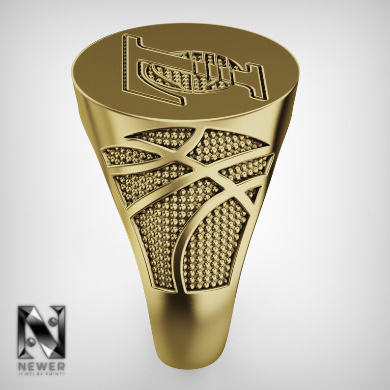 Custom 3D Printed Basketball Ring - Inspired by LA Team Spirit - Etsy