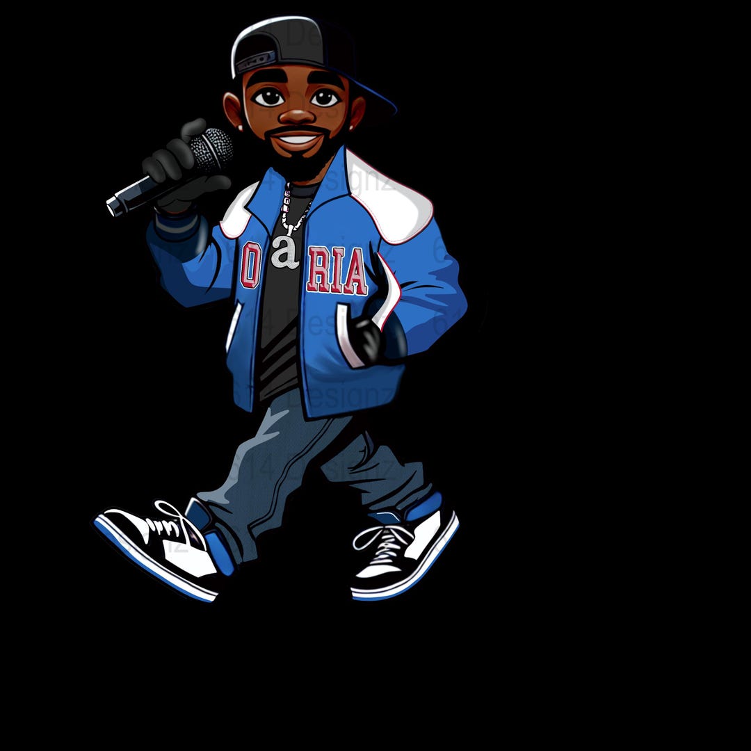 K-dot, Hip Hop Cartoon Character Illustration, Rapper Art Digital ...