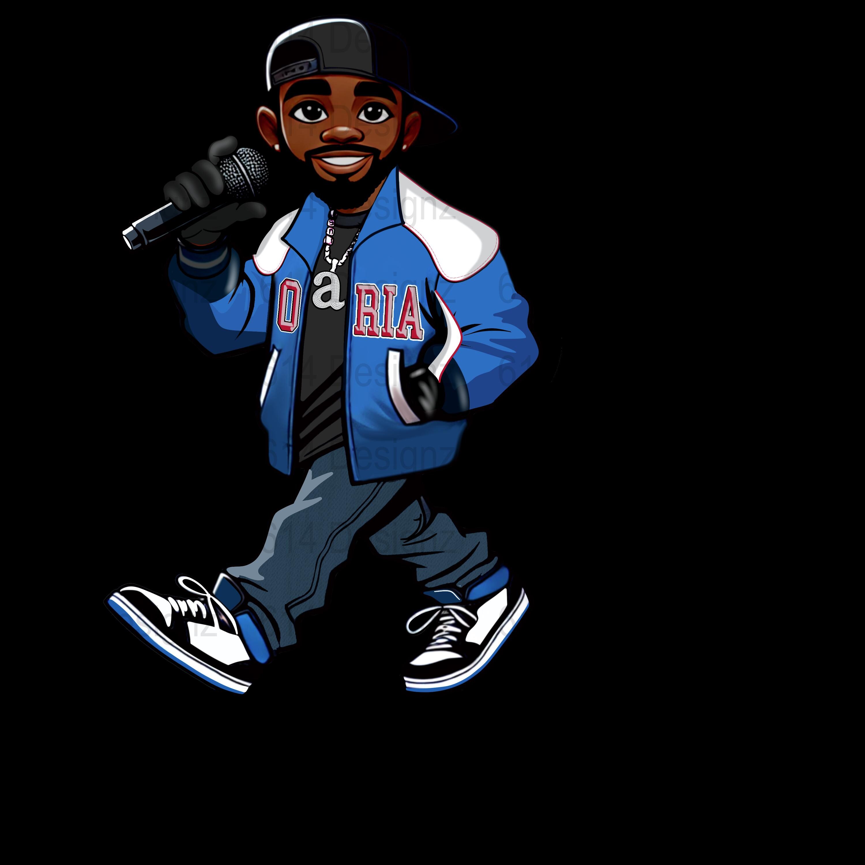 K-dot, Hip Hop Cartoon Character Illustration, Rapper Art Digital ...