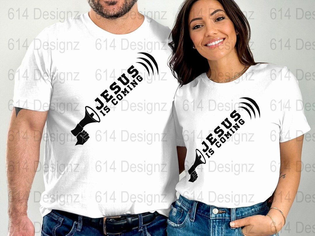 Jesus is Coming Digital Download PNG Print, Hand Holding Megaphone ...