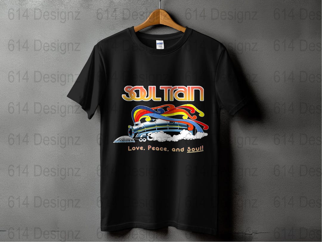 Soul Train T-shirt, Digital Download, Retro Train Design, Love Peace ...