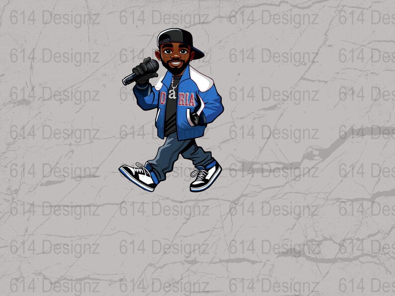 K-dot, Hip Hop Cartoon Character Illustration, Rapper Art Digital ...