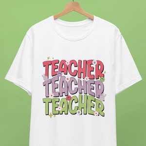 Teacher Appreciation Short Sleeve Tee, Cute Teacher T-shirt, Gift for ...