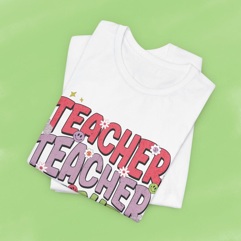 Teacher Appreciation Short Sleeve Tee, Cute Teacher T-shirt, Gift for ...