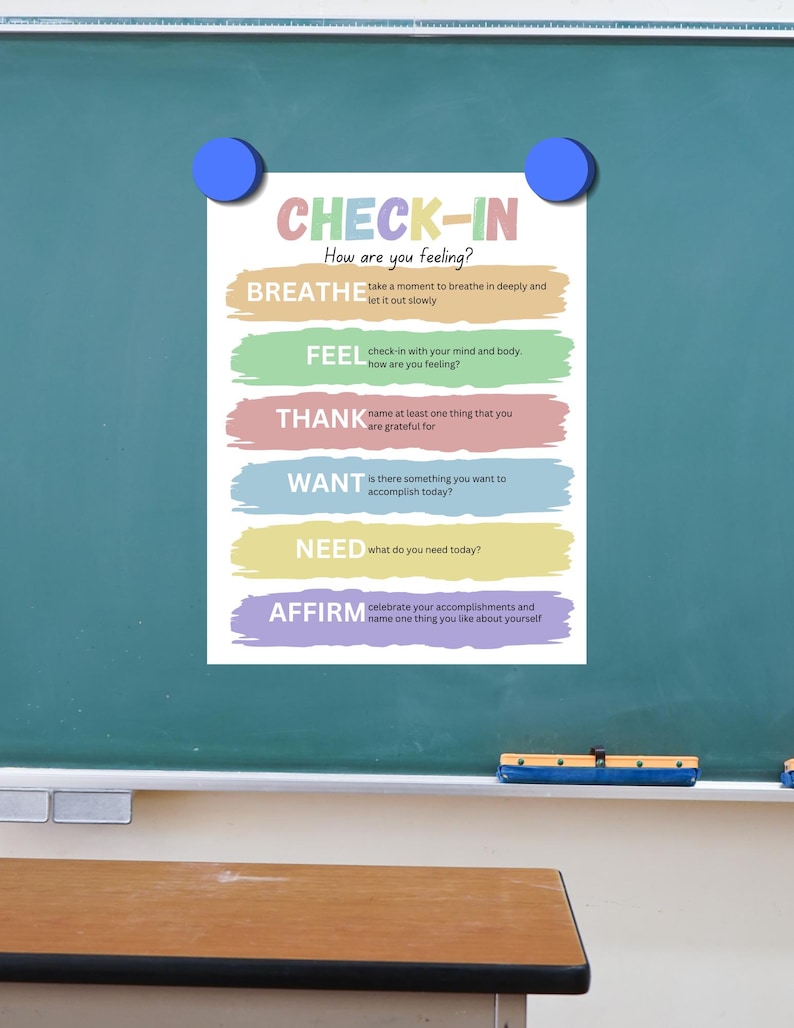 Social-emotional Check-in Sheet K-12th Grade - Etsy