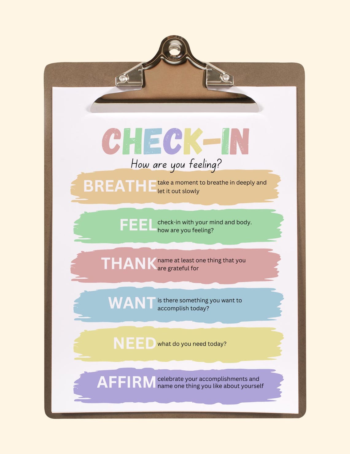 Social-emotional Check-in Sheet K-12th Grade - Etsy