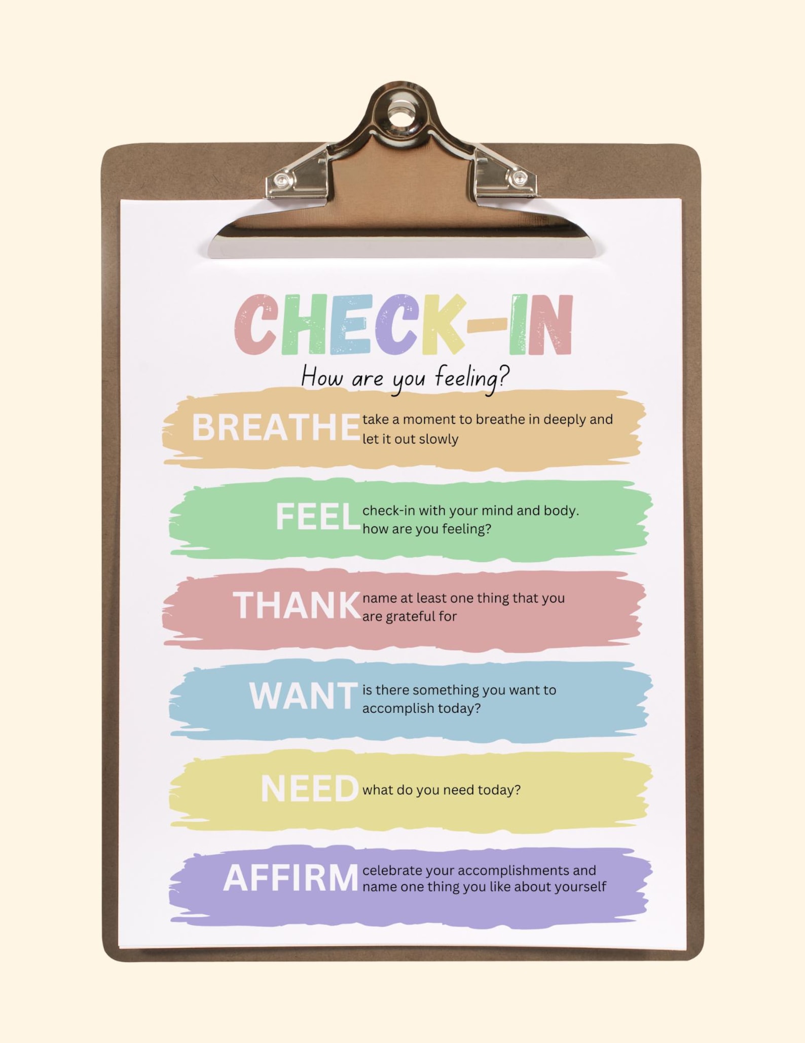 Social-emotional Check-in Sheet K-12th Grade - Etsy