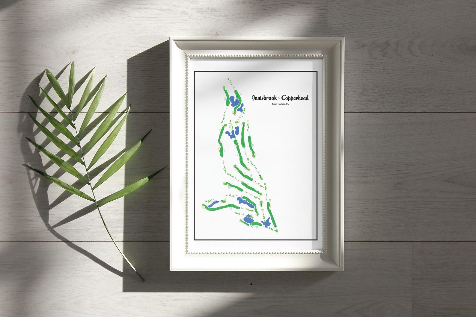 Innisbrook Copperhead Course Map Print – Florida Golf Poster, Snake Pit ...