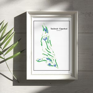 Innisbrook Copperhead Course Map Print – Florida Golf Poster, Snake Pit ...