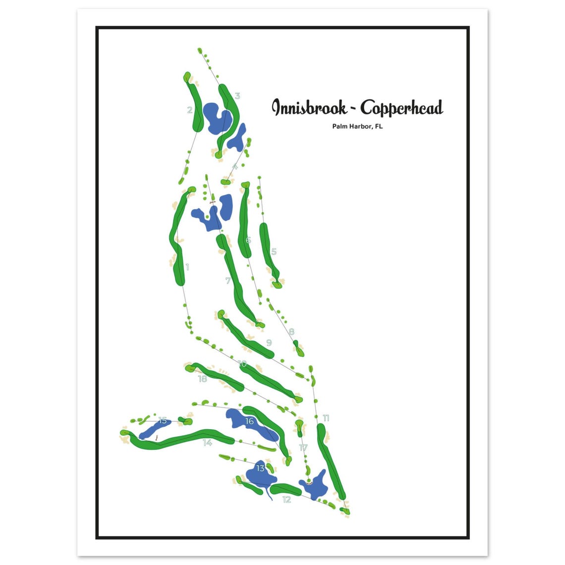 Innisbrook Copperhead Golf Course Map | Innisbrook Resort & Golf Club ...