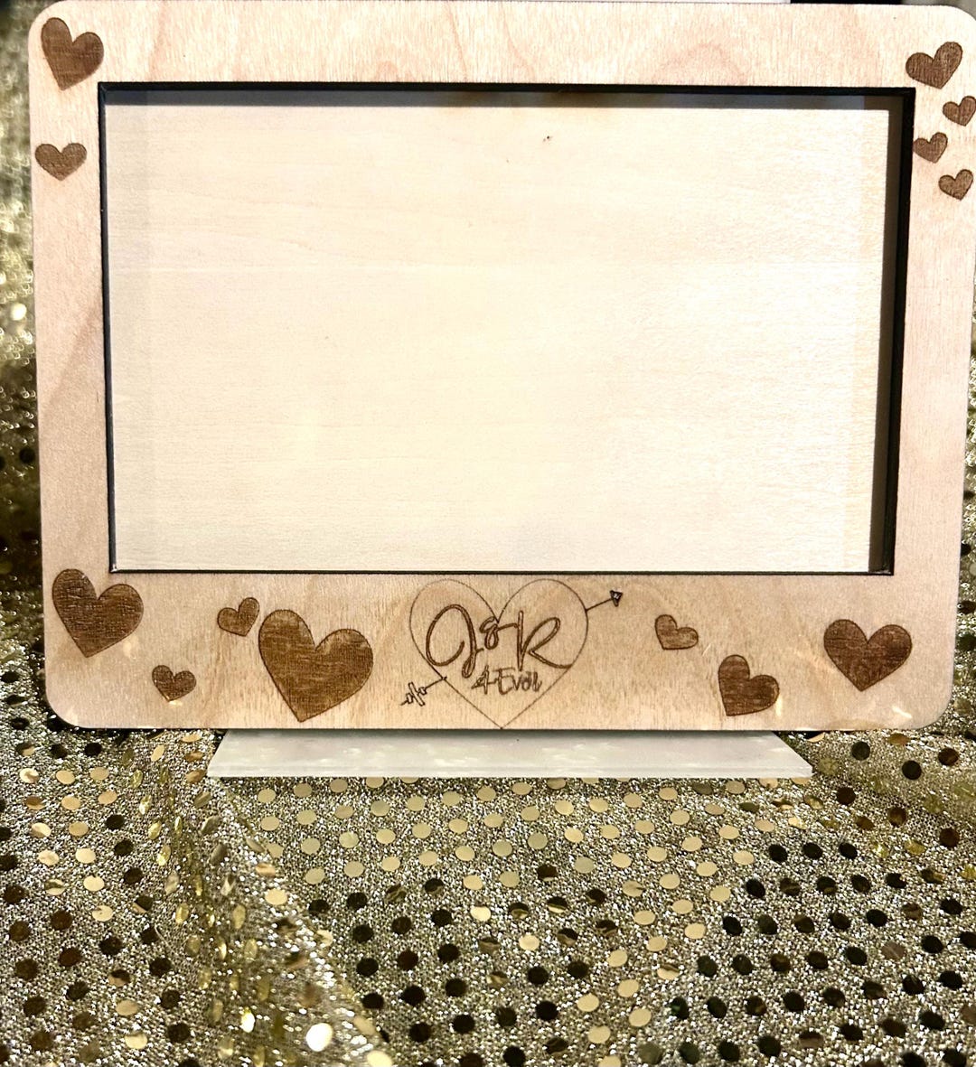 Personalized Sweetheart Frame; Layered Birch Frame - Etsy