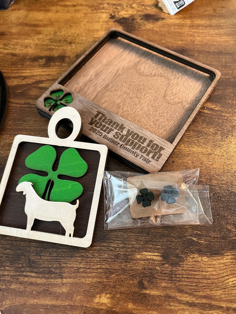 Personalized 4-H Fair Auction Thank You Plaque: Custom Engraved Wooden ...