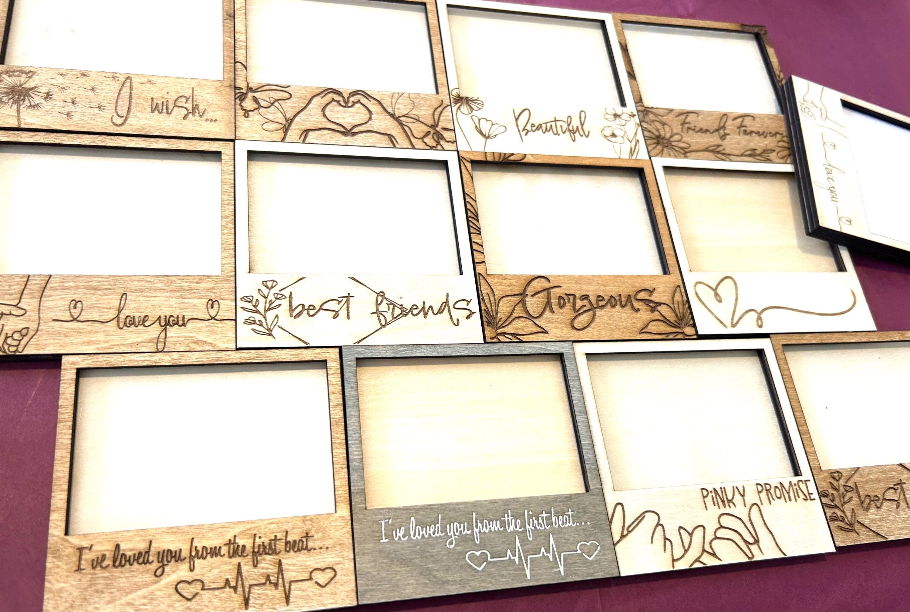 Wooden Picture Frames; Friendship Gifts - Etsy