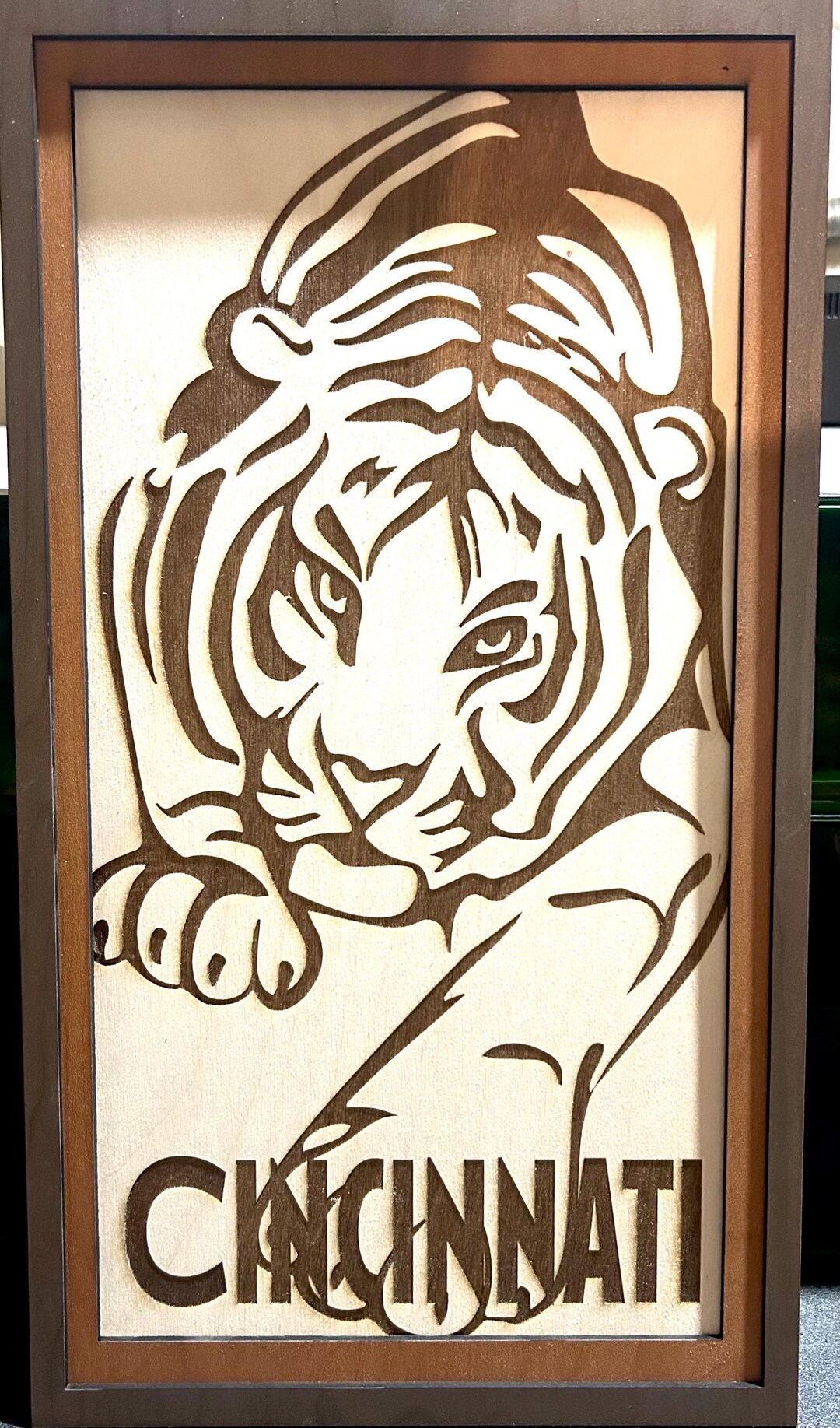 Wooden Cincinnati Bengal Tiger Sign/decor - Etsy