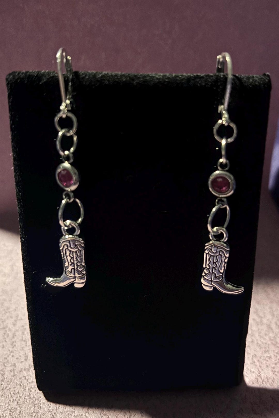 Cowboy/cowgirl Themed Gold and Silver Dangling Earrings, Choose Your ...