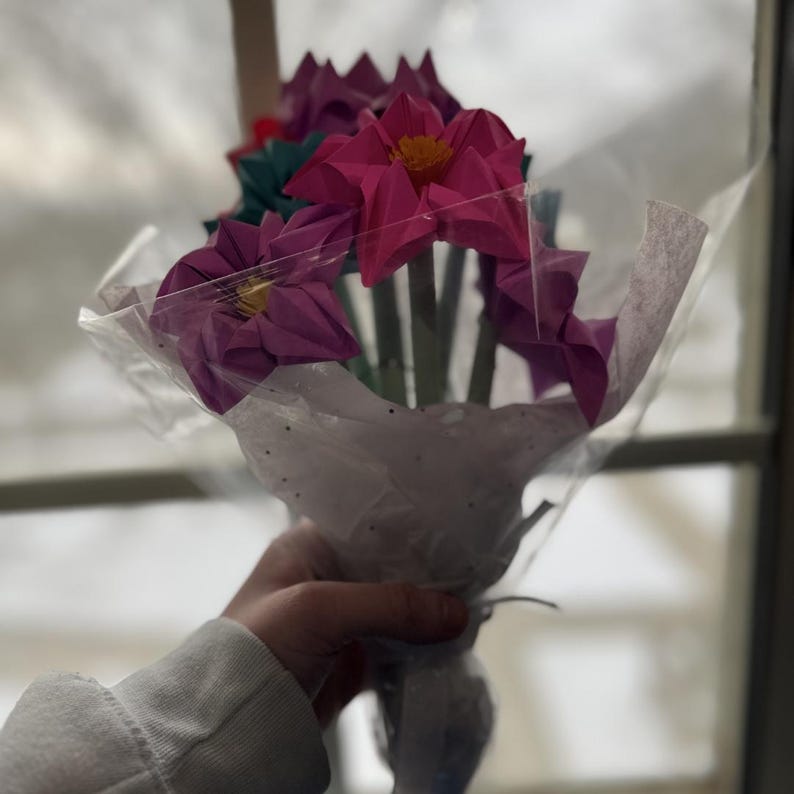 Cotton Candy Bouquet~paper Flowers Bouquet - Etsy